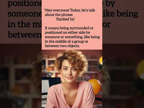 Daily use English Phrases. Meaning of Flanked by. #shorts #youtubeshorts #shortsfeed #learnenglish