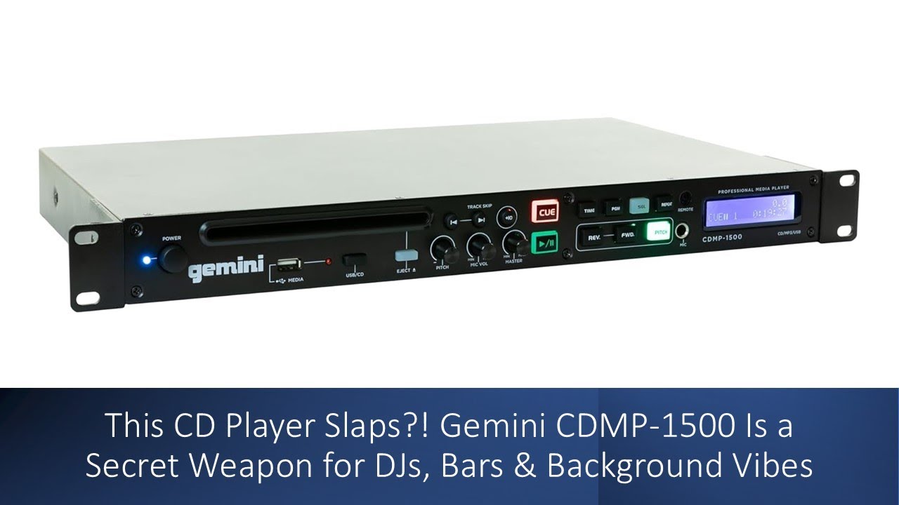 This CD Player Slaps?! Gemini CDMP-1500 Is a Secret Weapon for DJs, Bars & Background Vibes