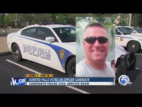 Olmsted Falls city council votes on police officer candidate who failed civil service exam