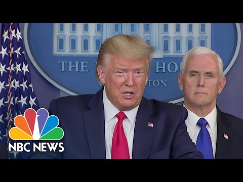 Trump Says He’s A ‘Wartime President’ Against Coronavirus Crisis | NBC Nightly News