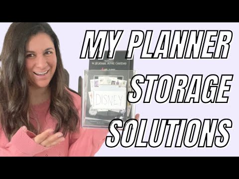 PLANNER STORAGE SOLUTIONS | MY FAVORITE CLEAR AND WHITE CONTAINER STORAGE OPTIONS FOR PLANNER ITEMS