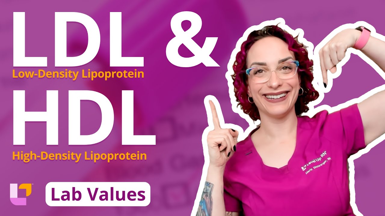 Low-Density (LDL) & High-Density Lipoprotein (HDL): Adult Lab Values,  Nursing students | @LevelUpRN