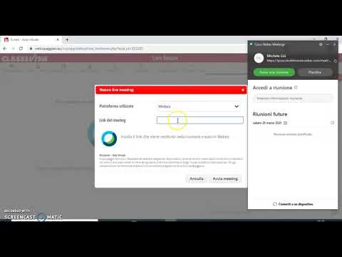 Aprire un nuovo live meeting AULE VIRTUALI - Spaggiari