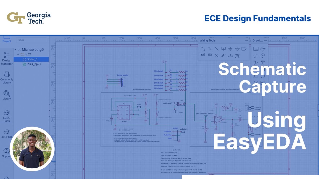 Schematic Capture (using EasyEDA)