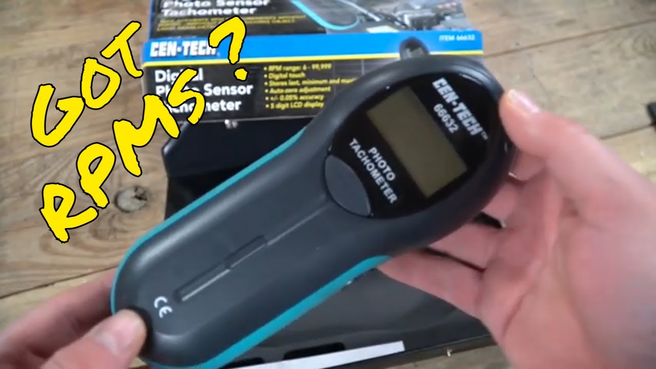 Harbor Freight Photo Tachometer by Cen-Tech Review and how to use! New Tool Day Tuesday!