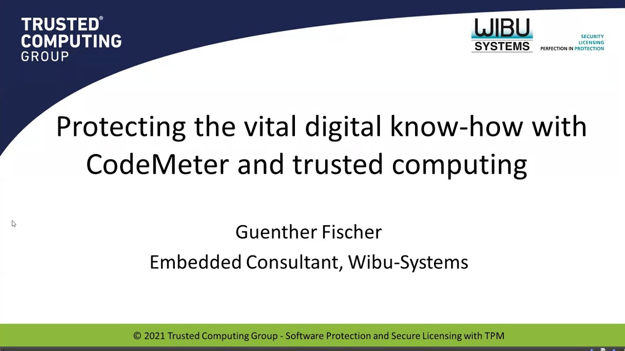 CodeMeter Demo – Protecting the vital digital know-how with CodeMeter and trusted computing