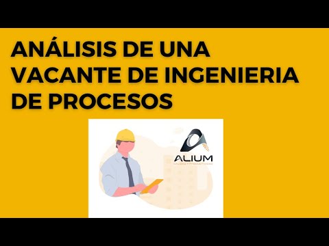 Análisis de vacante ingeniero de procesos