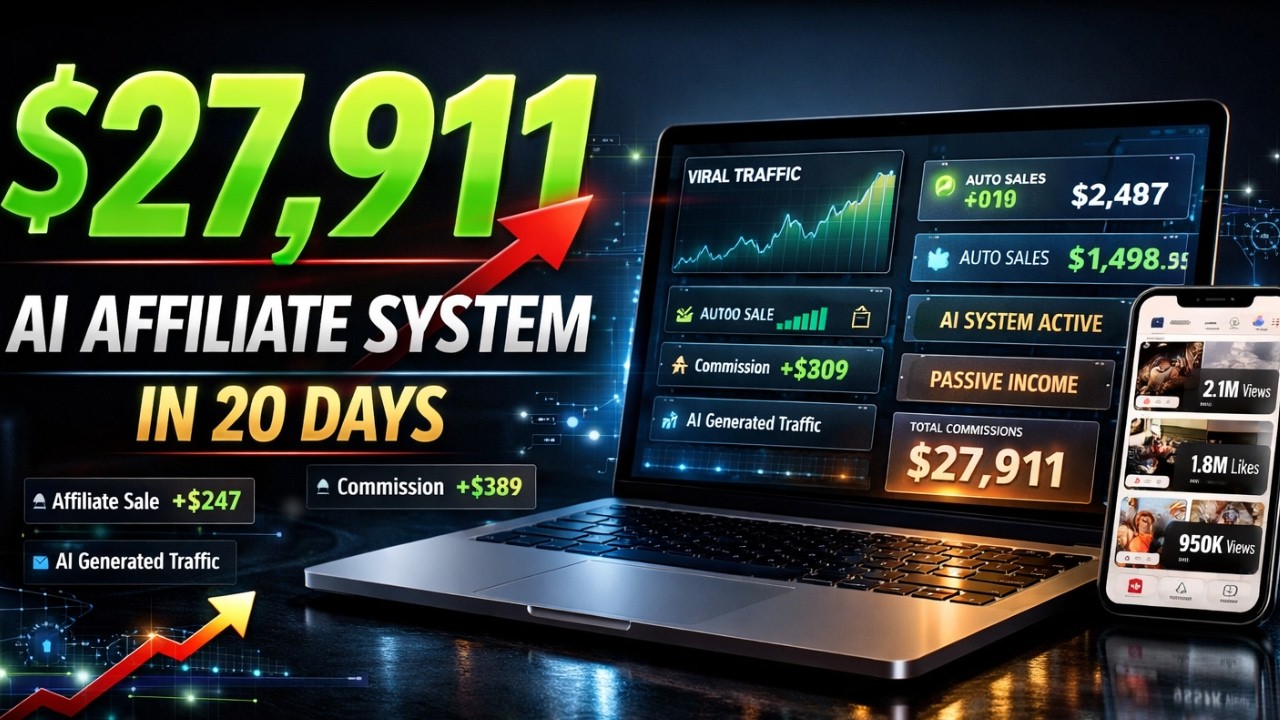 How I Earned $27,911 in 20 Days With Affiliate Marketing Using AI