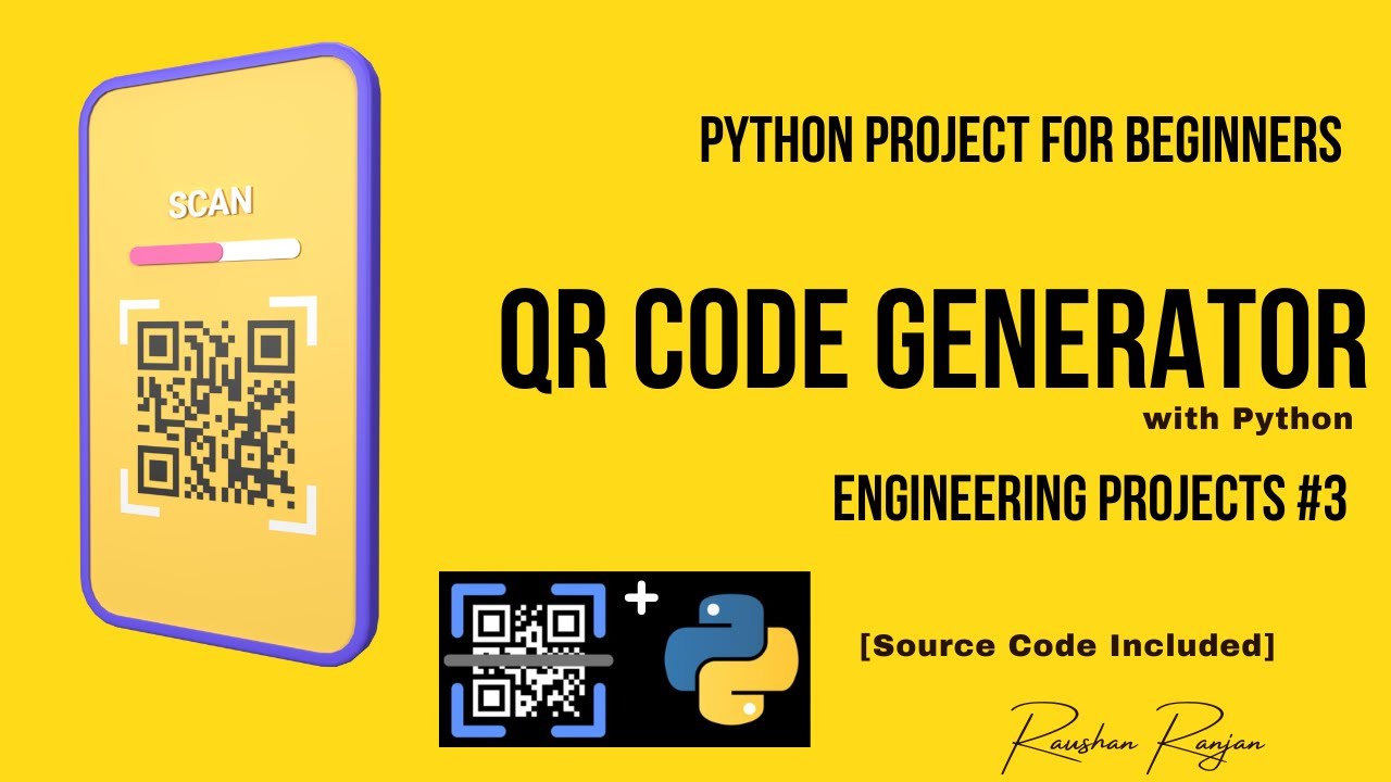 QR Code Generator - Python Project for Beginners [Source Code Included]