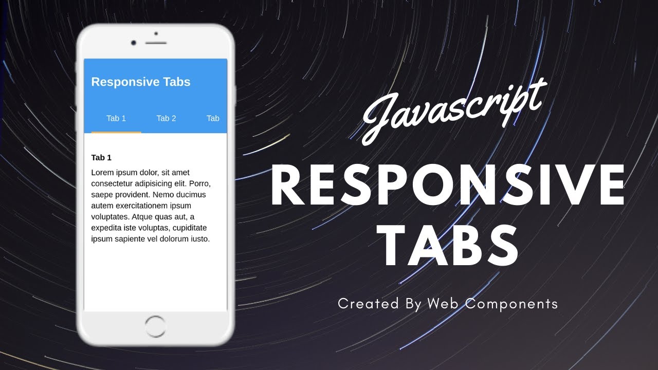 Simple Responsive Tabs Using HTML, CSS And Javascript