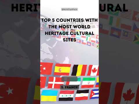 Top 5 Countries with the Most World Heritage Cultural Sites #unescoworldheritagesite #worldheritage