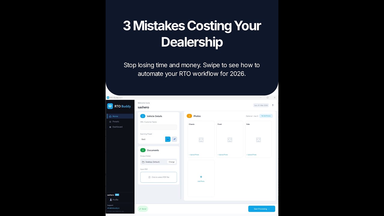 Stop RTO Reverts & Fines: How to Process RTO Documents in 4 Seconds | RTO Buddy Demo