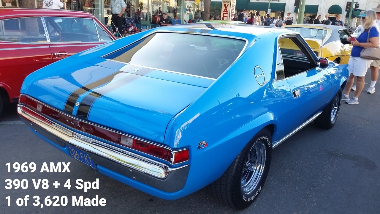 Rare AMC Sportscar: 1969 AMX 390 Flashes a Pistol Grip Option and Day ...