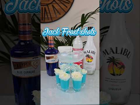 Jack Frost shots recipe #jackfrost #cocktail #recipe #fyp #drink #christmas #partydrinks #newyear