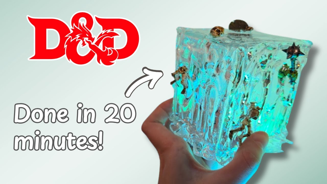 DIY Realistic Gelatinous Cube for D&D & Tabletop Games!