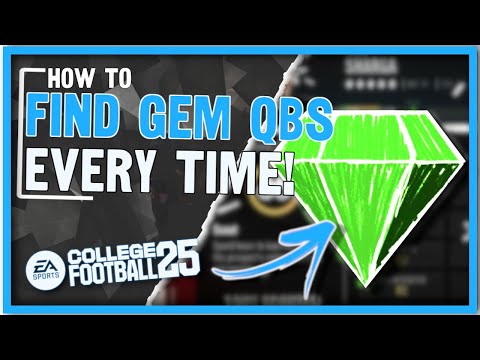How to Find HIDDEN 4 Star Gem QBs | College Football 25 Gems