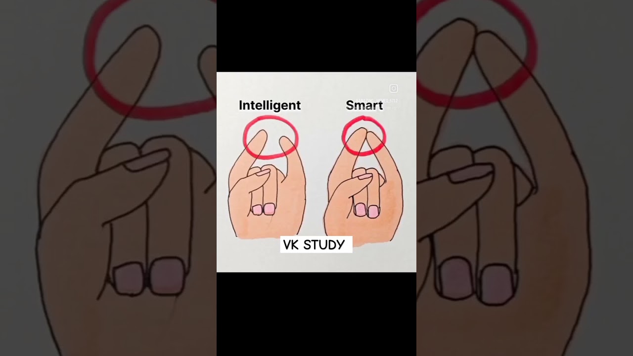 Intelegent VS Smart.. #intelligent #smart #brain #hand #fingerstyle #gkwithvk #vkedify #vvigk #gk