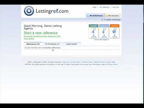 Find out how to reference tenants online with Lettingref