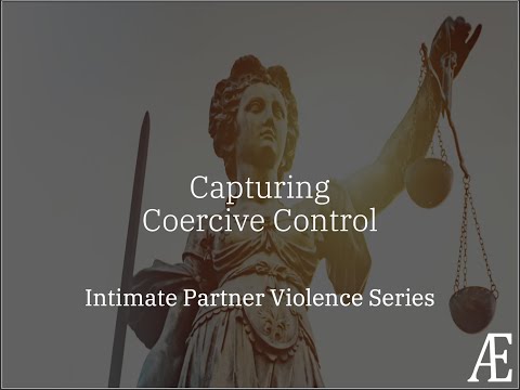 Intimate Partner Violence Foundations: Capturing Coercive Control