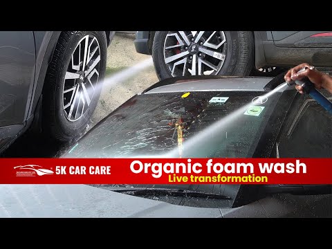 Hyundai Venue Foam Wash – From Dirty to Glossy! 💦✨ #autodetailing #5kcarcare #carwash