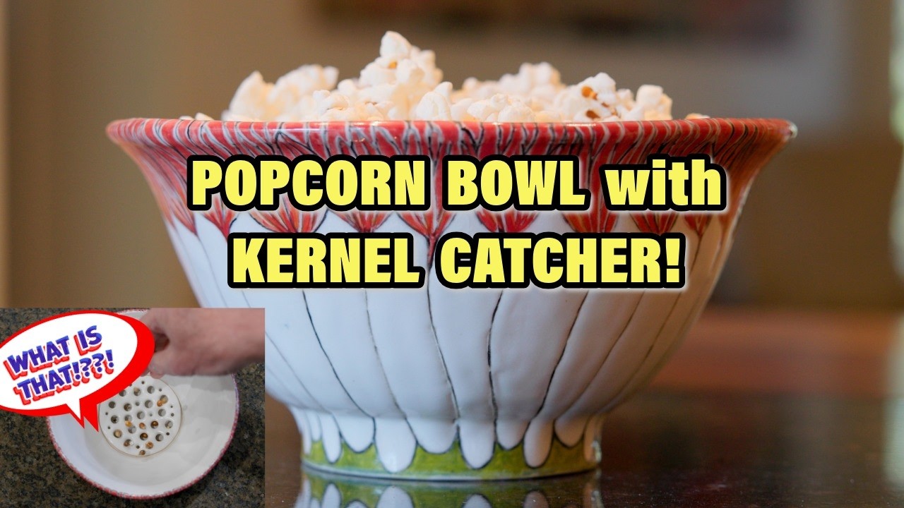 Throwing a Large Popcorn Bowl - WITH KERNEL CATCHER!