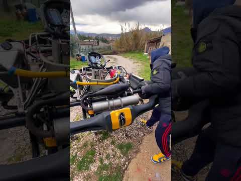 Shifter kart 125 2 stroke ASMR + cold start #shorts