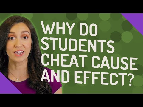 Why do students cheat cause and effect?