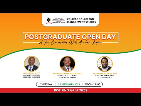 UKZN CLMS Postgraduate Open Day | PMB Campus