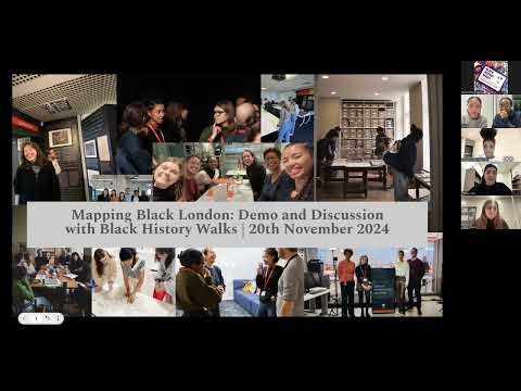 Mapping Black London Demonstration and discussion 20 Nov 2024