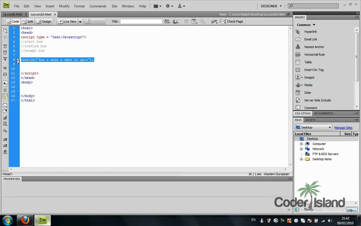 10 - JavaScript Tutorial - JavaScript Popup Boxes