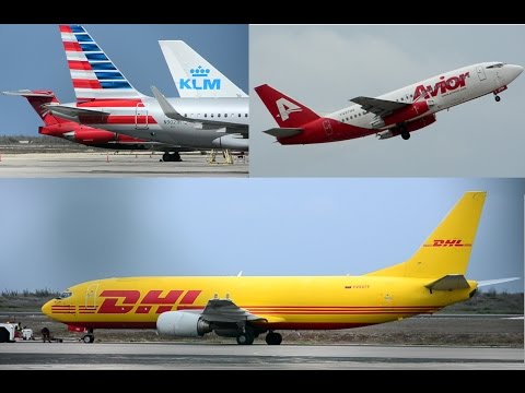 1 Hour of HD Plane Spotting - Airliners at Curacao International Airport