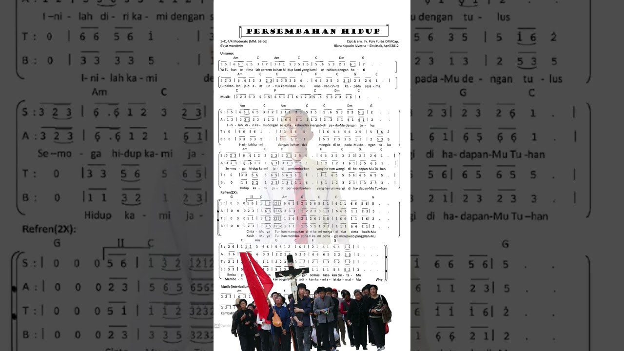 Lagu Persembahan #partiture #koorkatolik #koor #music #koorgabungan #songlyrics #ekaristi