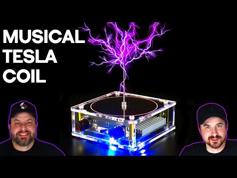 Musical Tesla Coil with Touchable Artificial Spark Gap Arc Generator? Count us in!!