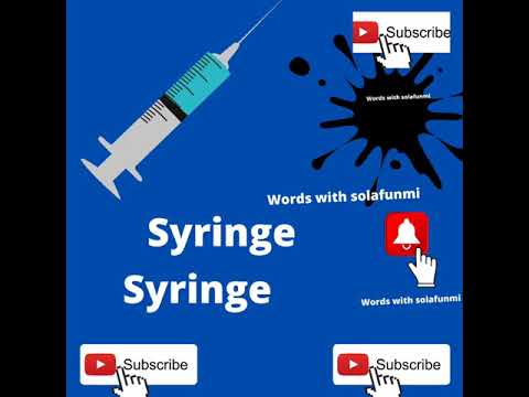 how to pronounce syringe#pronounciation#hospital