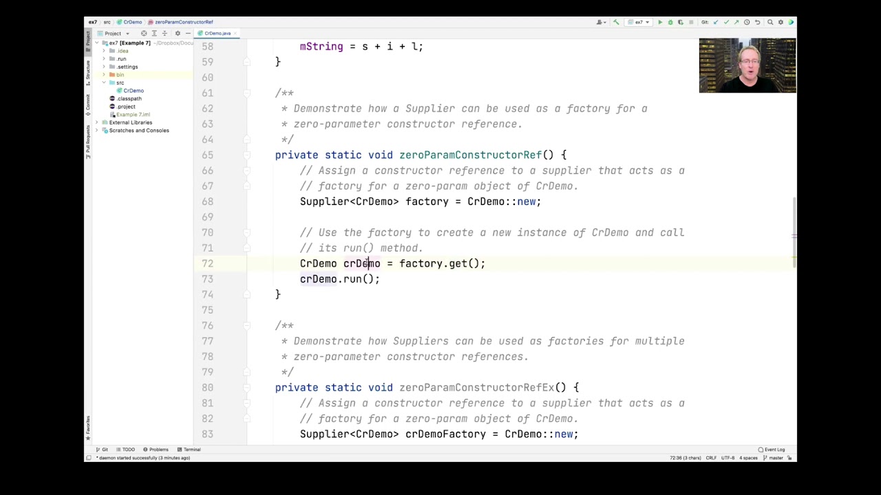 Applying Java Supplier Objects with Constructor References