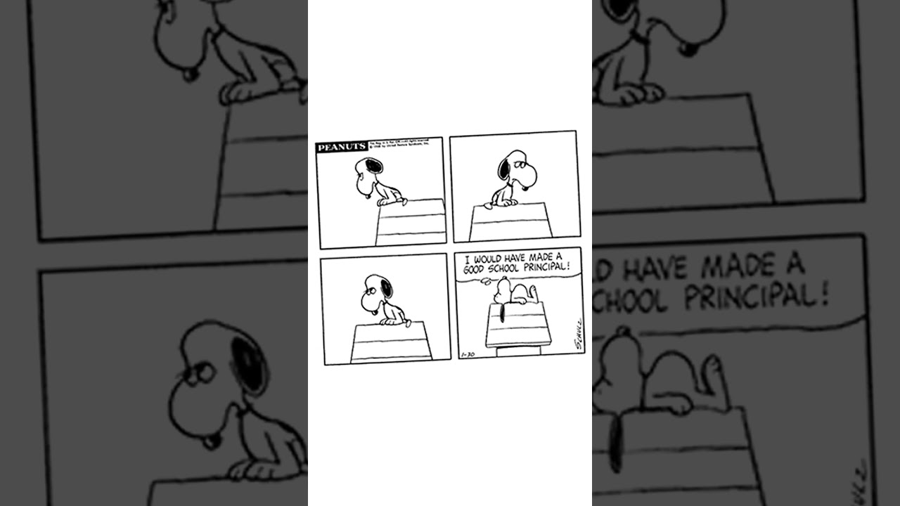 Snoopy = Principal  #charlesschulz #snoopy #art #charliebrown #drawing #comic
