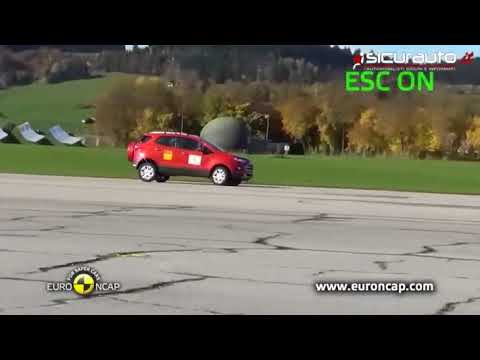 Ford Ecosport Euro NCAP Crash test ESC test 3