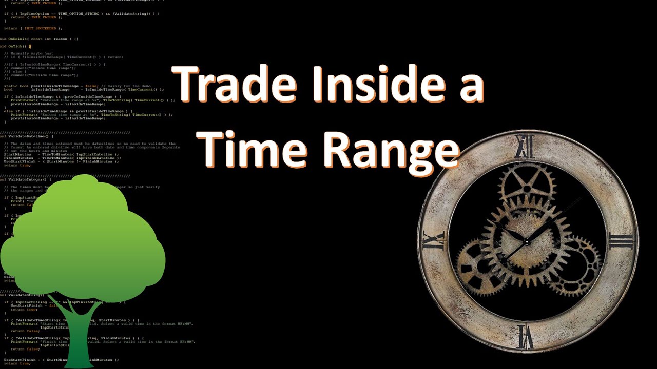 Add this code to your Metatrader Experts to trade inside a time range ...