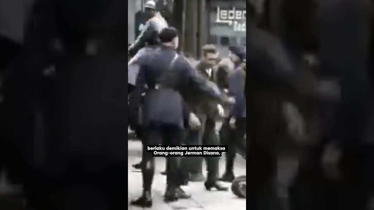 Momen kasarnya perlakuan Tentara Prancis pada warga Jerman.