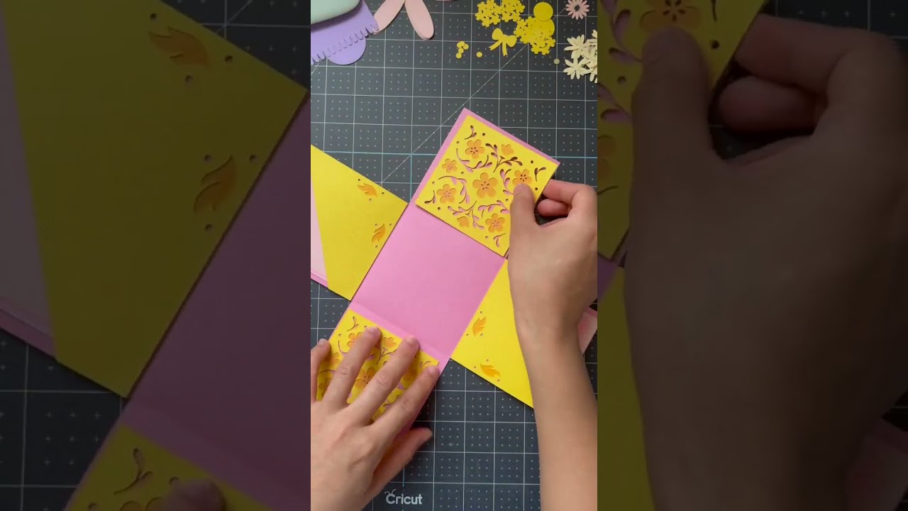 Butterfly explosion box made with Cricut