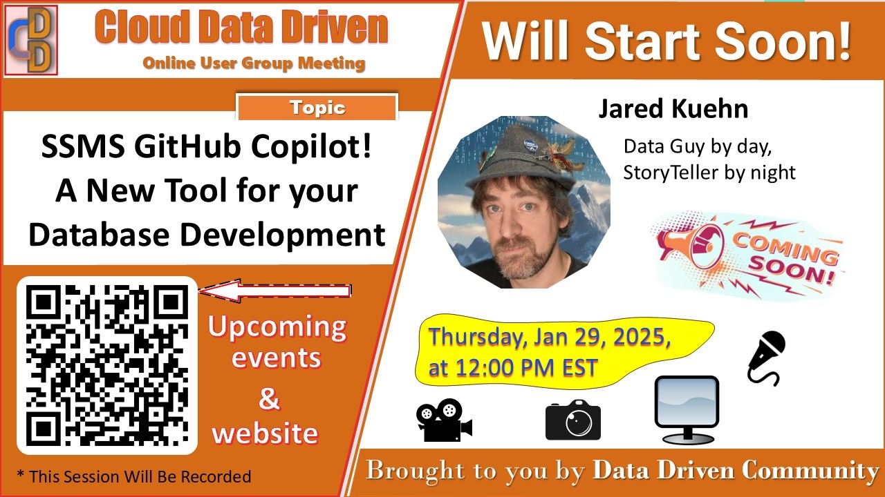 CDD | 2026-01-29 | SSMS New GitHub Copilot! | Jared Kuehn
