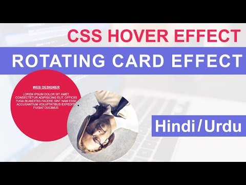 Learn CSS Image Hover Effect with Rotating Image Card Hindi Urdu - Mind Luster