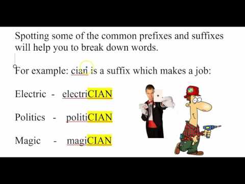 Video 2: Prefixes, Root Words & Suffixes