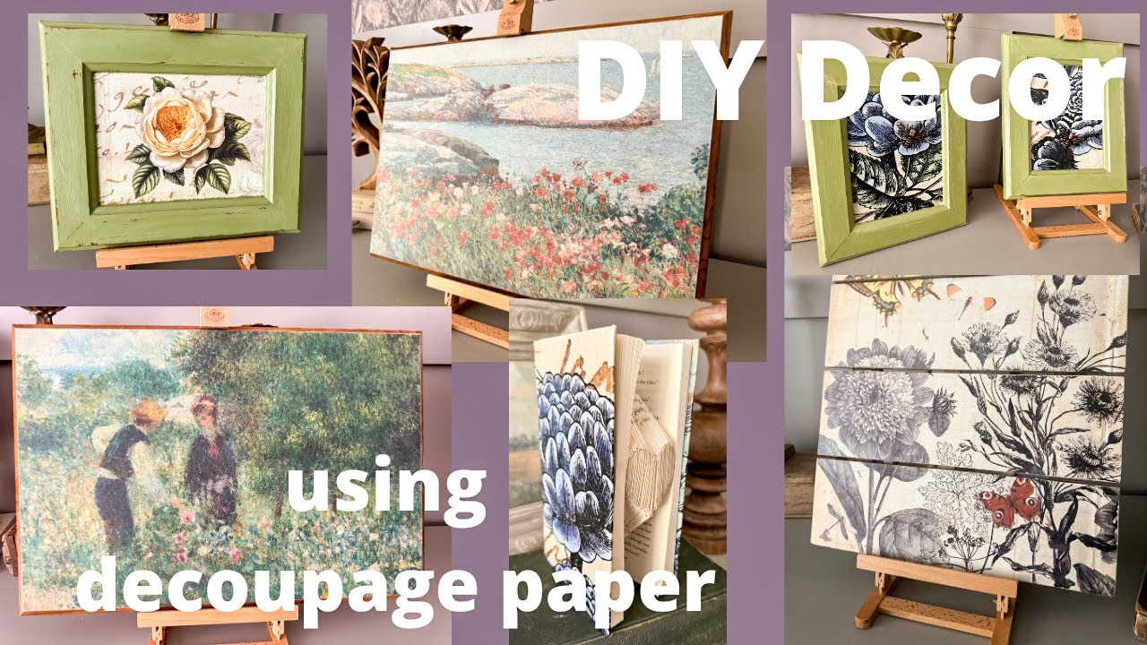 DIY Home Decor using scrap wood | Thrift Flips | JRV Decoupage Paper