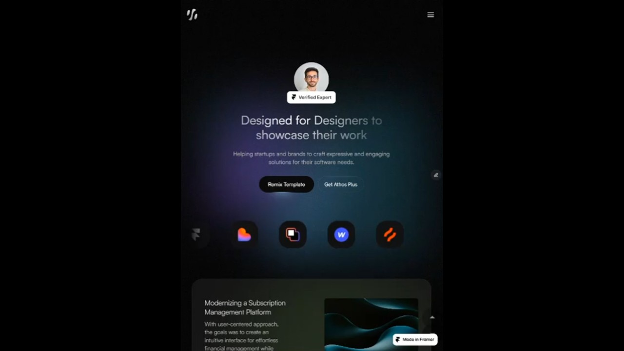 Free Portfolio Template