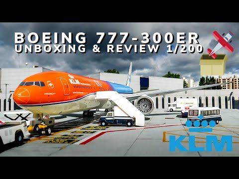 Inflight 200 1:200 | Boeing 777-300ER KLM PH-BVA (Orange Pride) ¡Unboxing & Review! | Hawks Aviation