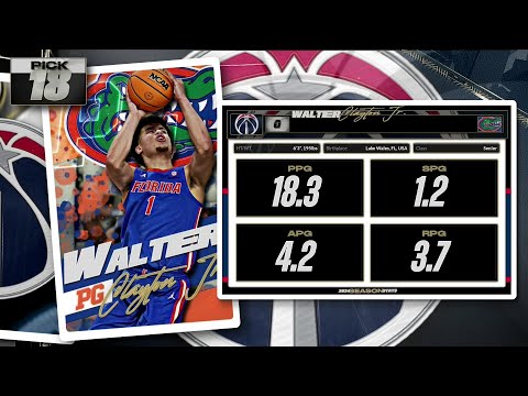 Washington Wizards Select Walter Clayton Jr. With The 18th Overall Pick