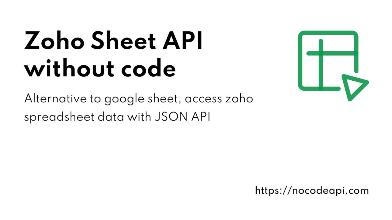 Zoho Sheet without code