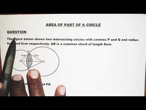 Area of part of a circle / form 2