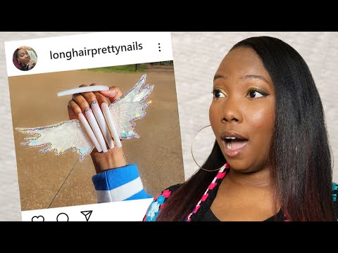 Liquid Angel Wing Nails... this was A LOT of work!